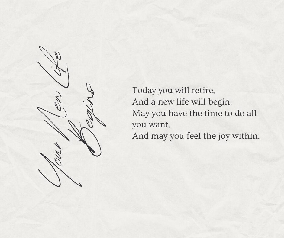 10+ Retirement Poems and Images - Heartfelt and Funny