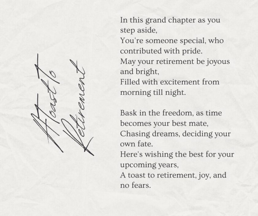 10+ Retirement Poems and Images - Heartfelt and Funny